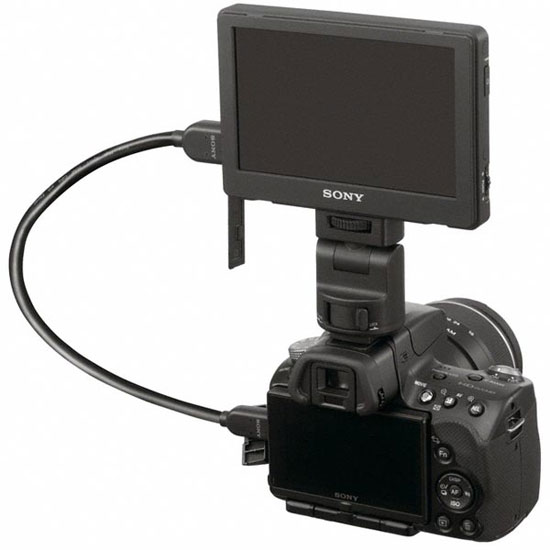 單反拍片專用：Sony 推出外接 LCD 顯示器 CLM-V55 - DCFever.com